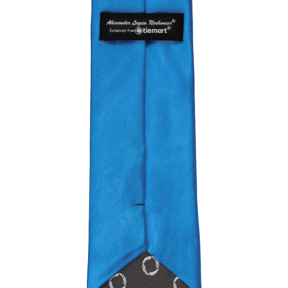 Azure Blue Solid Color Necktie | Shop at TieMart – TieMart, Inc.