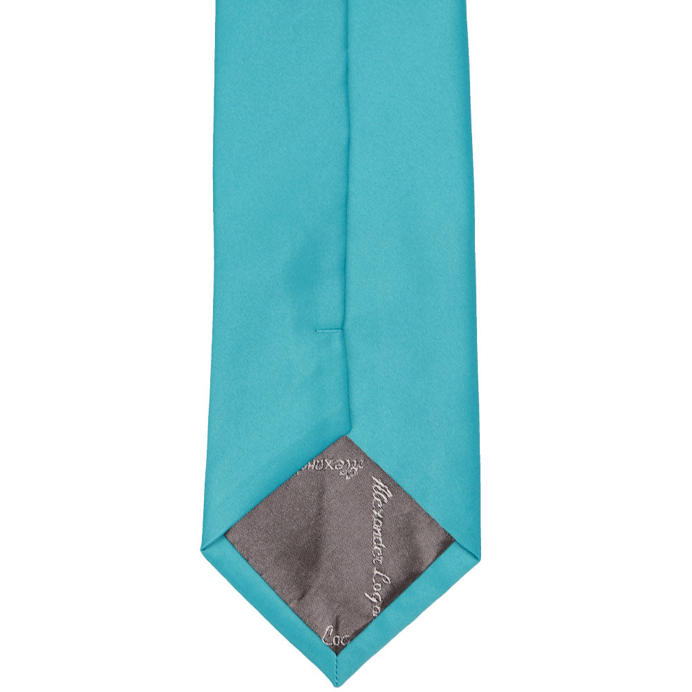 Turquoise Extra Long Solid Color Necktie | Shop at TieMart – TieMart, Inc.