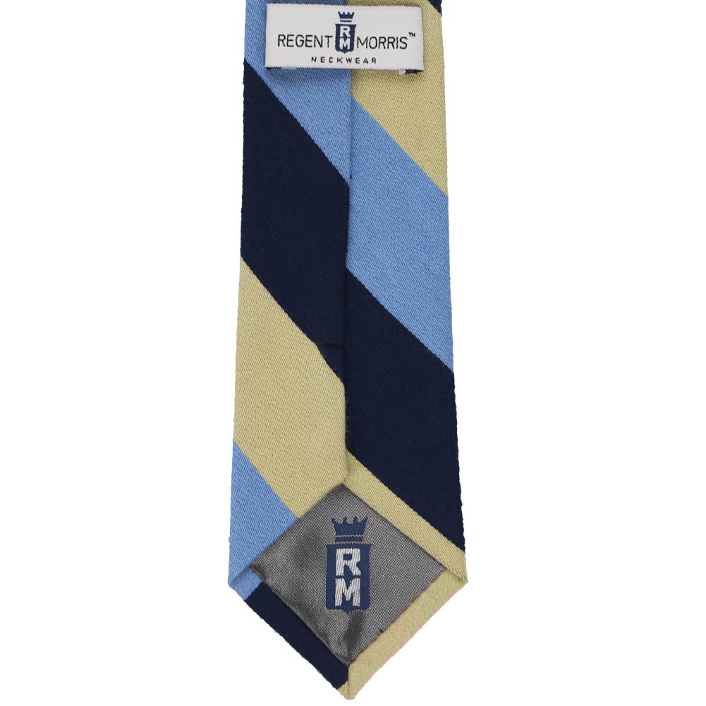 Blue Striped Wool/Silk Necktie, 3" Width | Shop at TieMart – TieMart, Inc.
