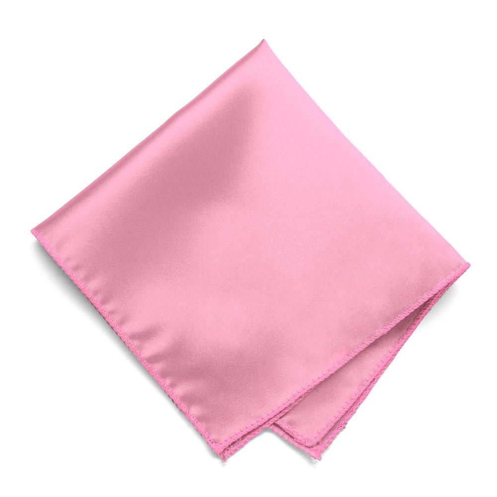 Bright Pink Basic Pocket Square | Shop at TieMart – TieMart, Inc.