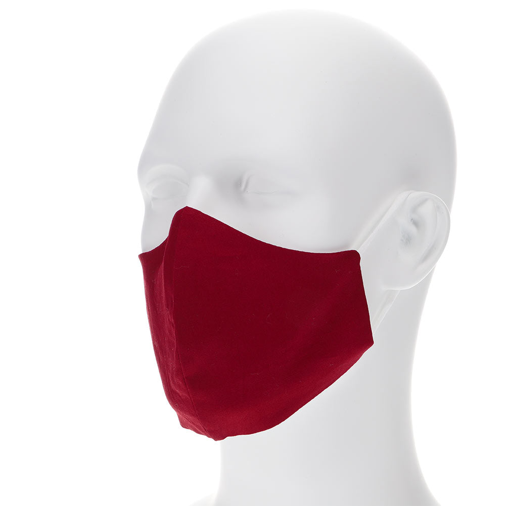 Burgundy Face Mask With Filter Pocket | Shop at TieMart – TieMart, Inc.