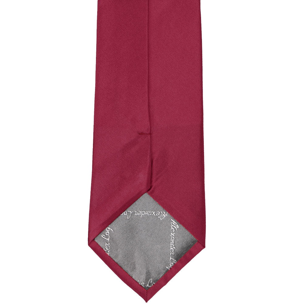 Claret Extra Long Solid Color Necktie | Shop at TieMart – TieMart, Inc.