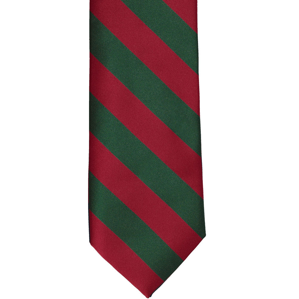 Dark Red And Green Stripes