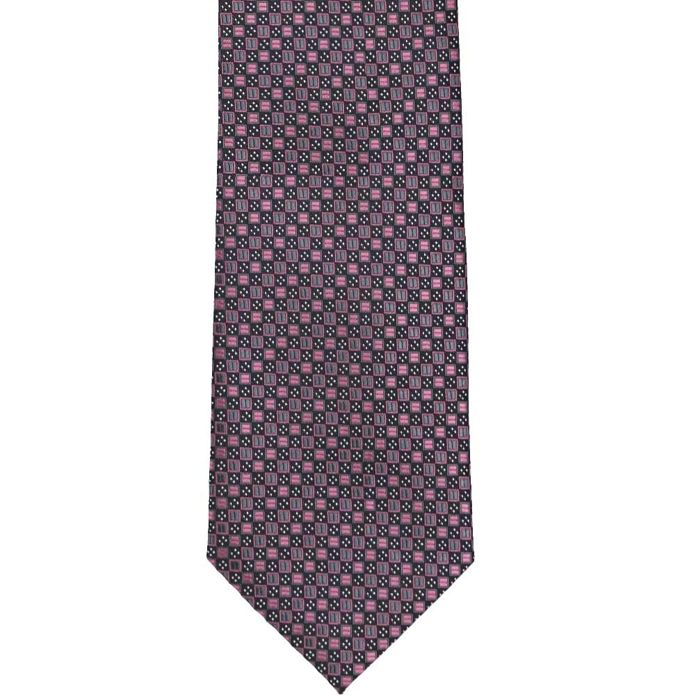 Dark Pink Square Pattern Tie | Shop at TieMart – TieMart, Inc.