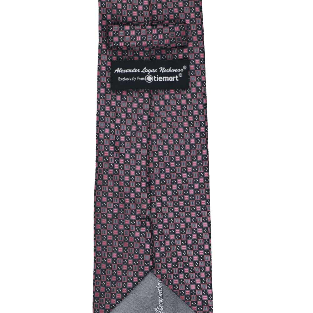 Dark Pink Square Pattern Tie | Shop at TieMart – TieMart, Inc.