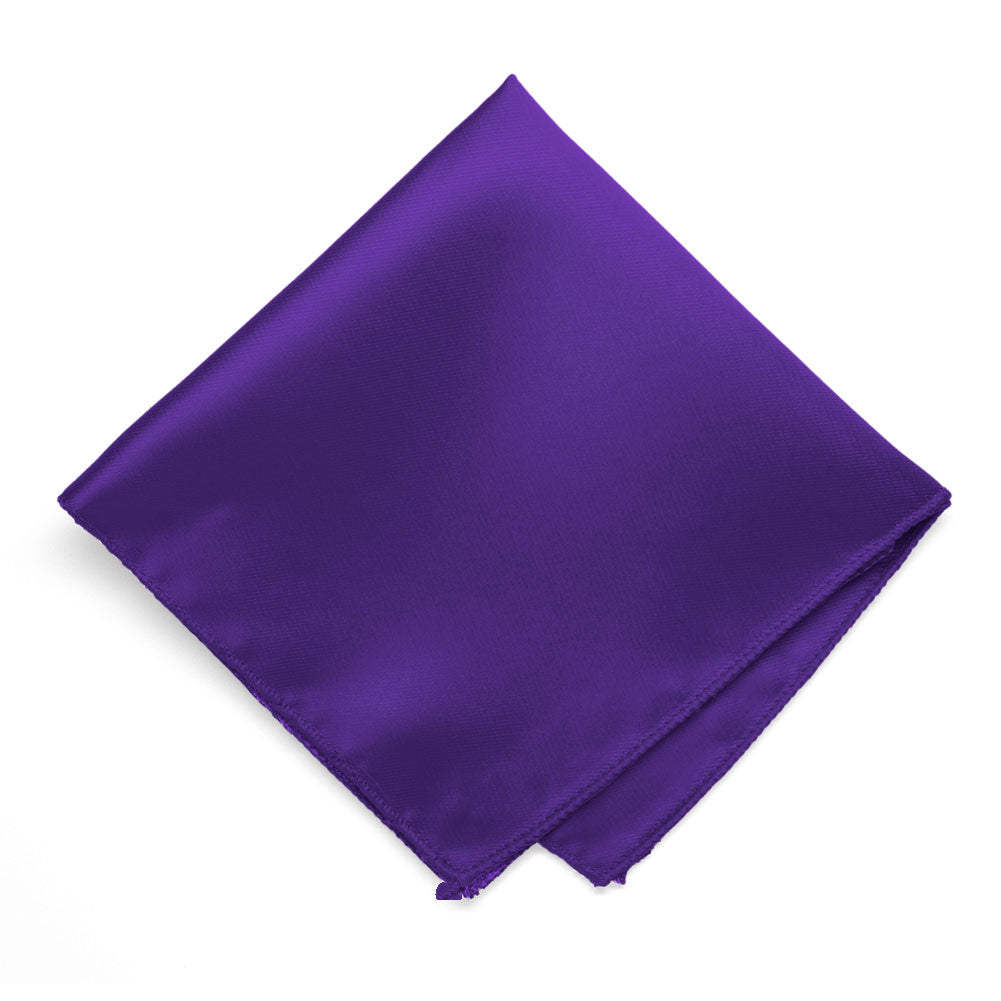 Dark Purple Solid Color Pocket Square | Shop at TieMart – TieMart, Inc.