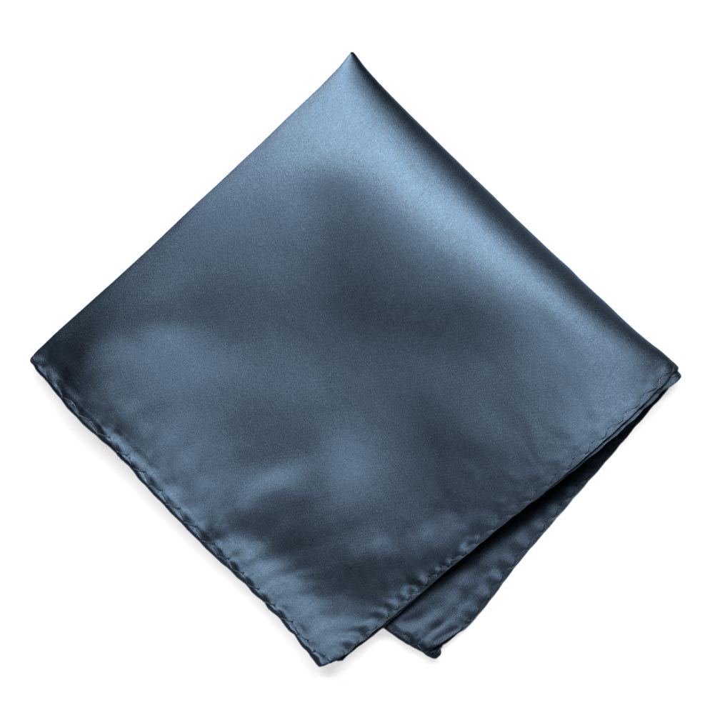 Dusty Blue Premium Pocket Square | Shop at TieMart – TieMart, Inc.