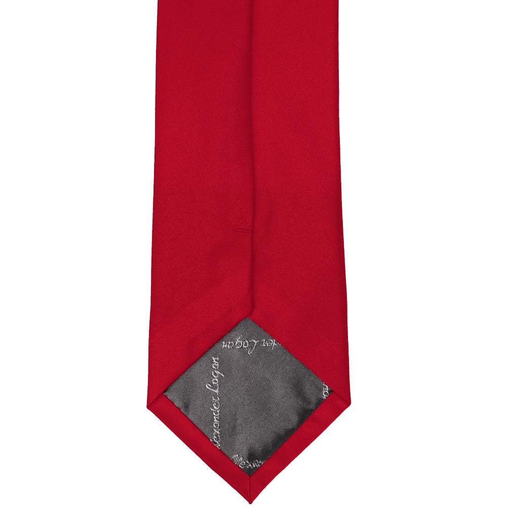 Festive Red Extra Long Solid Color Necktie | Shop at TieMart – TieMart ...