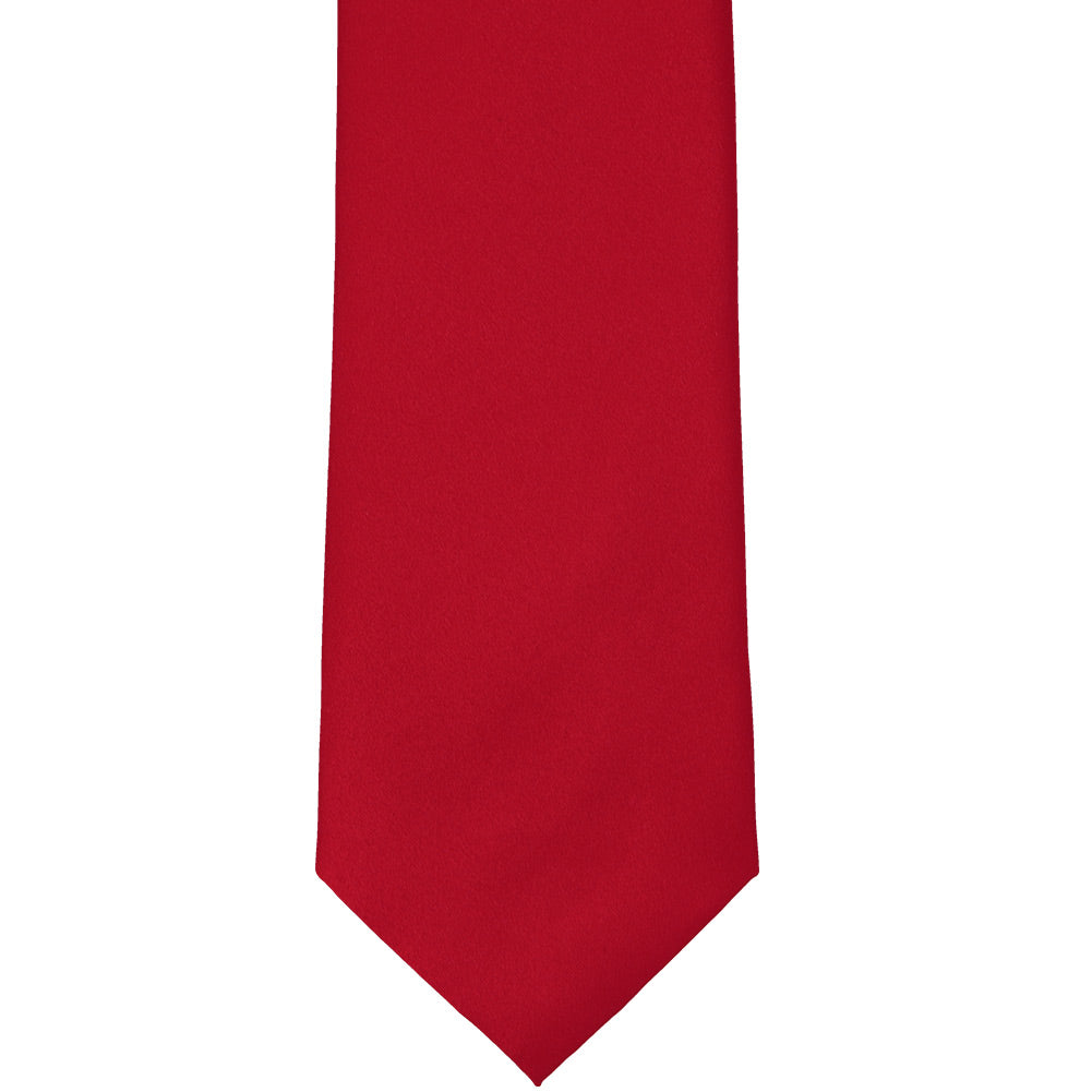 Festive Red Extra Long Solid Color Necktie | Shop at TieMart – TieMart ...