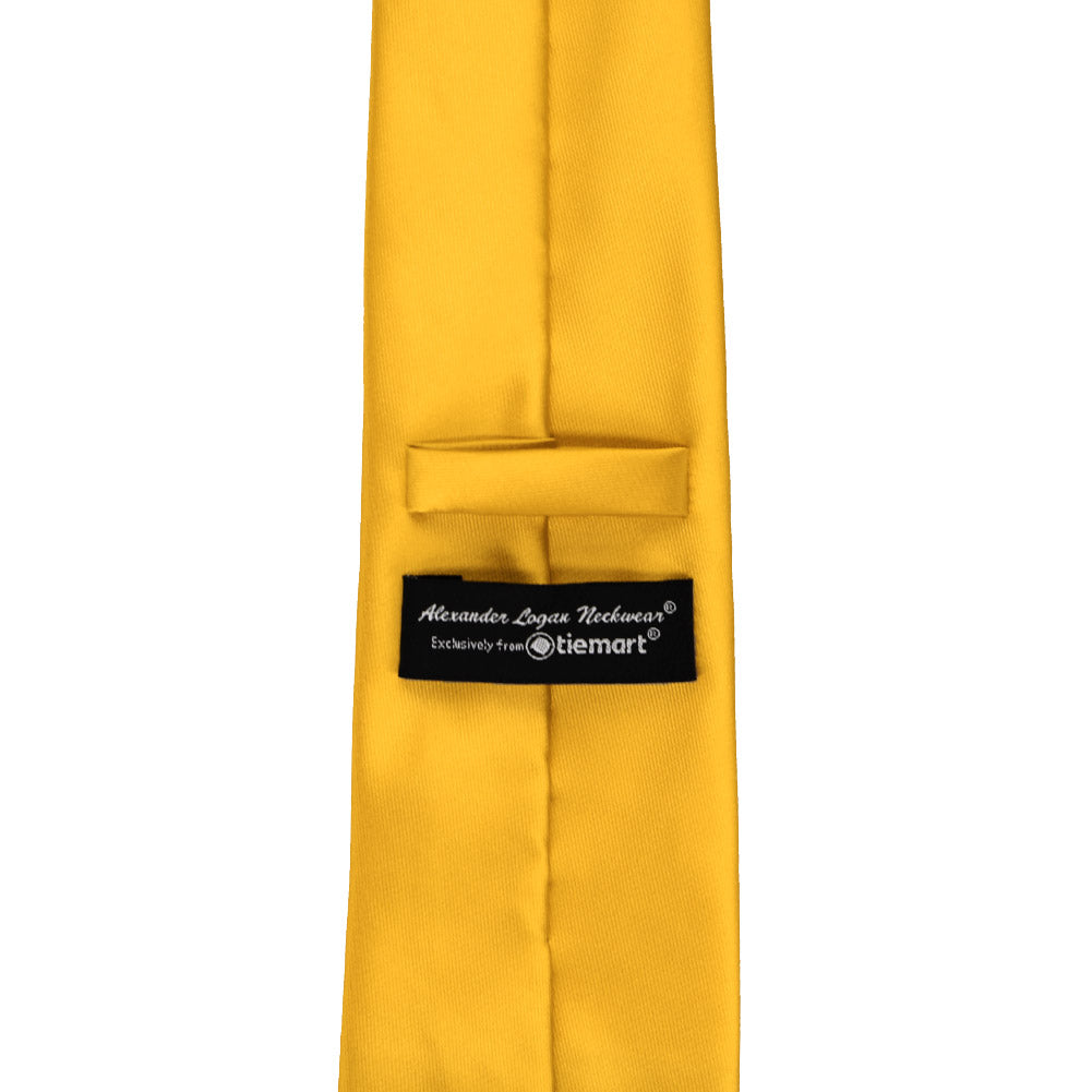 Golden Yellow Extra Long Solid Color Necktie | Shop at TieMart ...