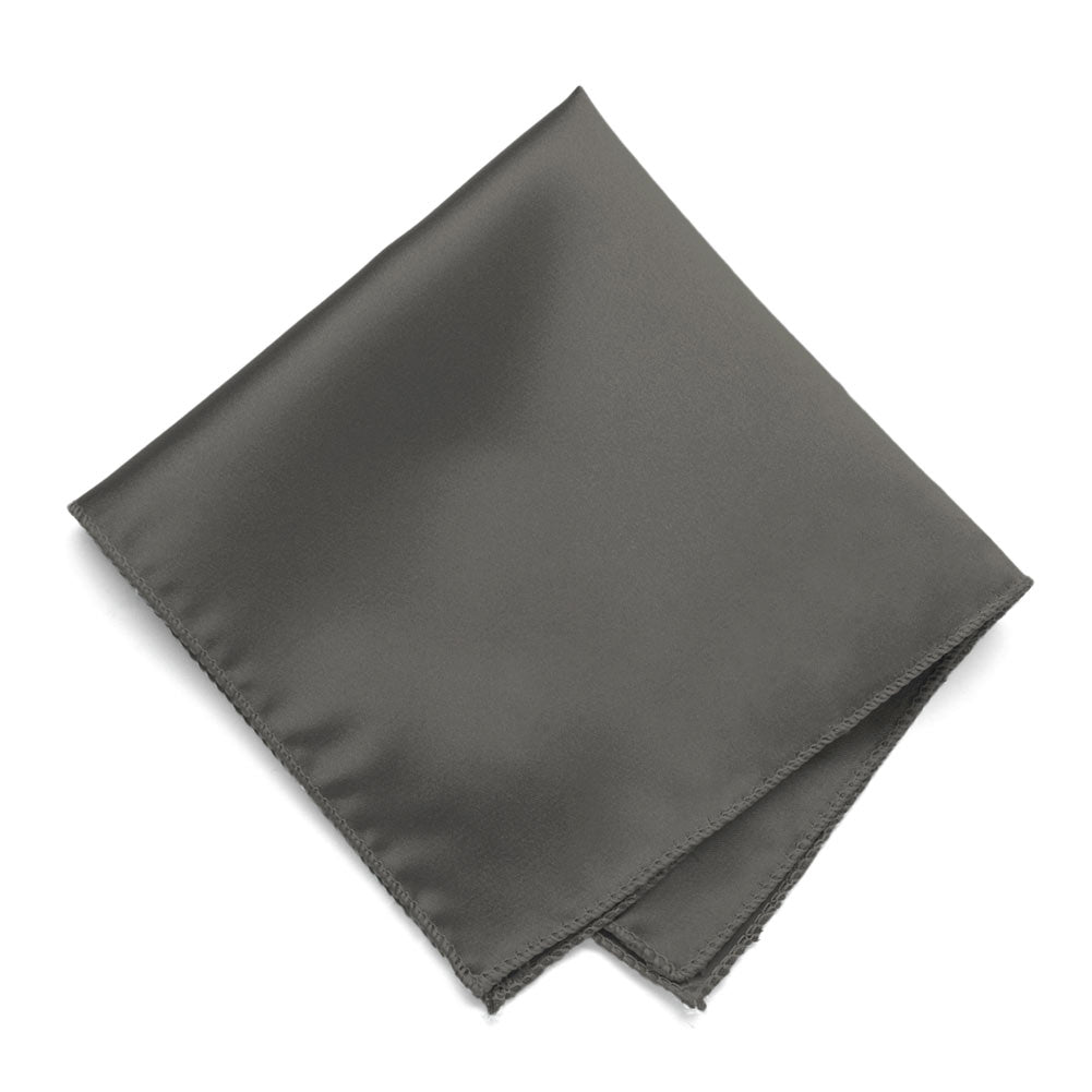 Graphite Gray Solid Color Pocket Square | Shop at TieMart – TieMart, Inc.