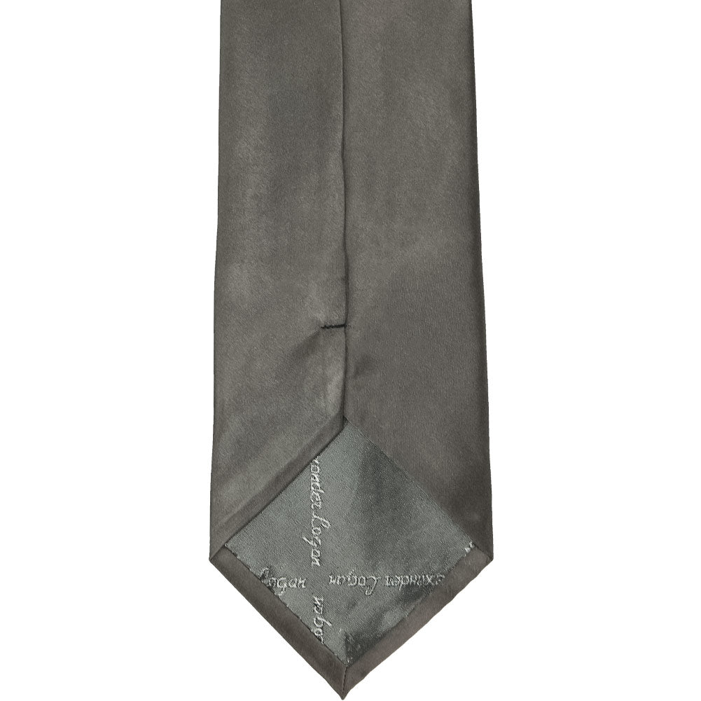 Graphite Gray Solid Color Zipper Ties | Shop at TieMart – TieMart, Inc.