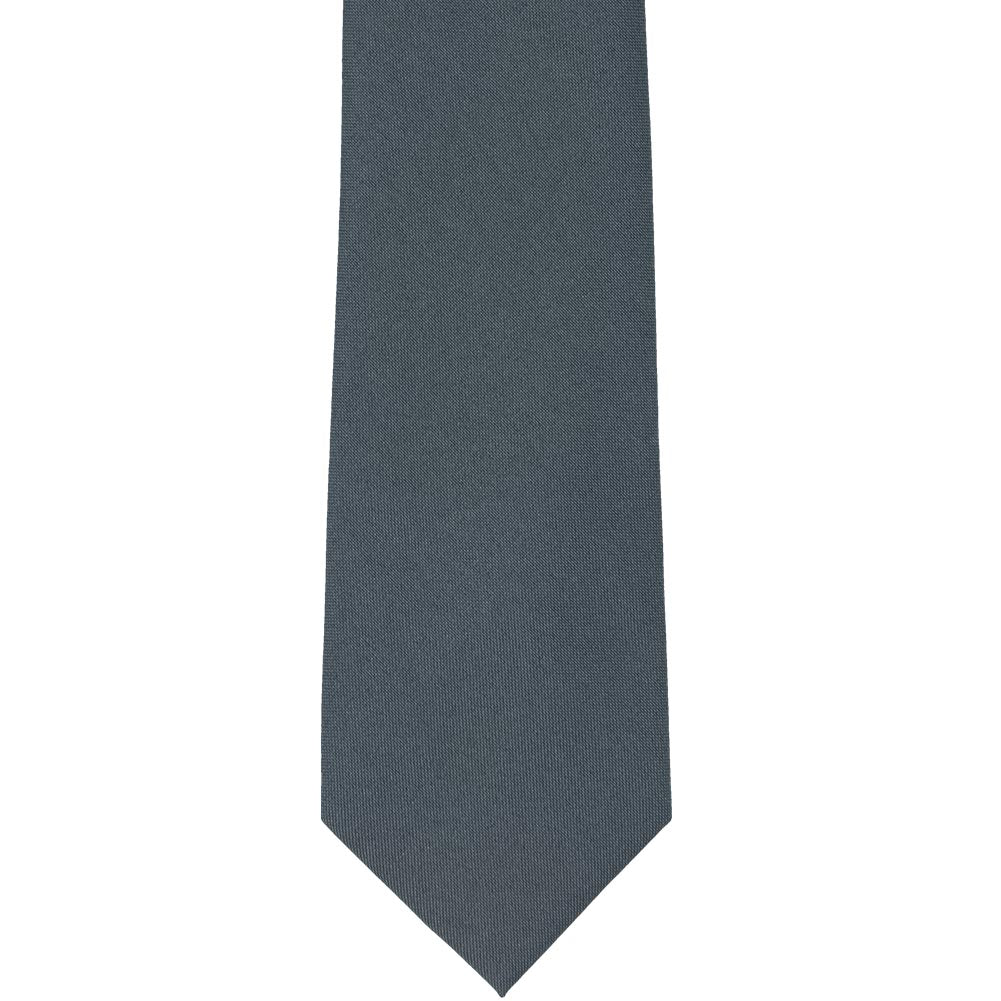 Gray Matte Finish Necktie, 3