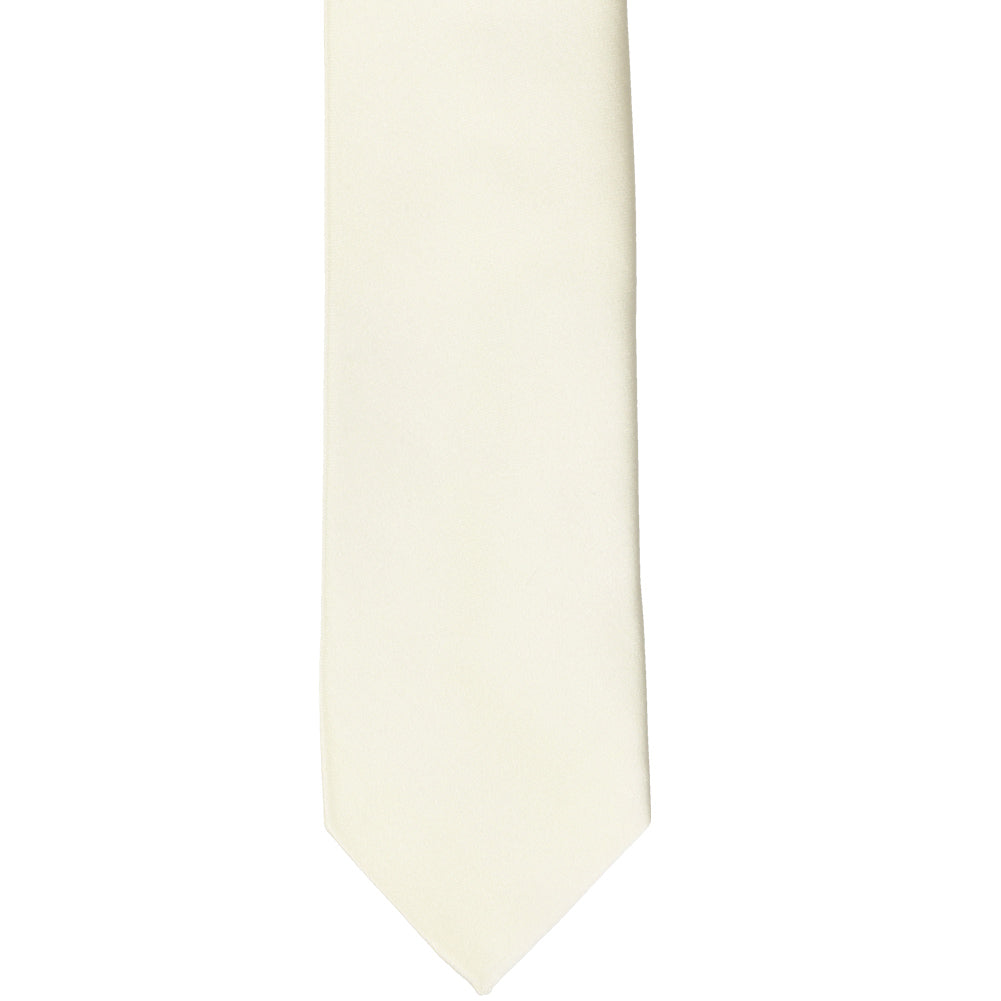 Ivory Premium Slim Necktie, 2.5" Width | Shop at TieMart – TieMart, Inc.