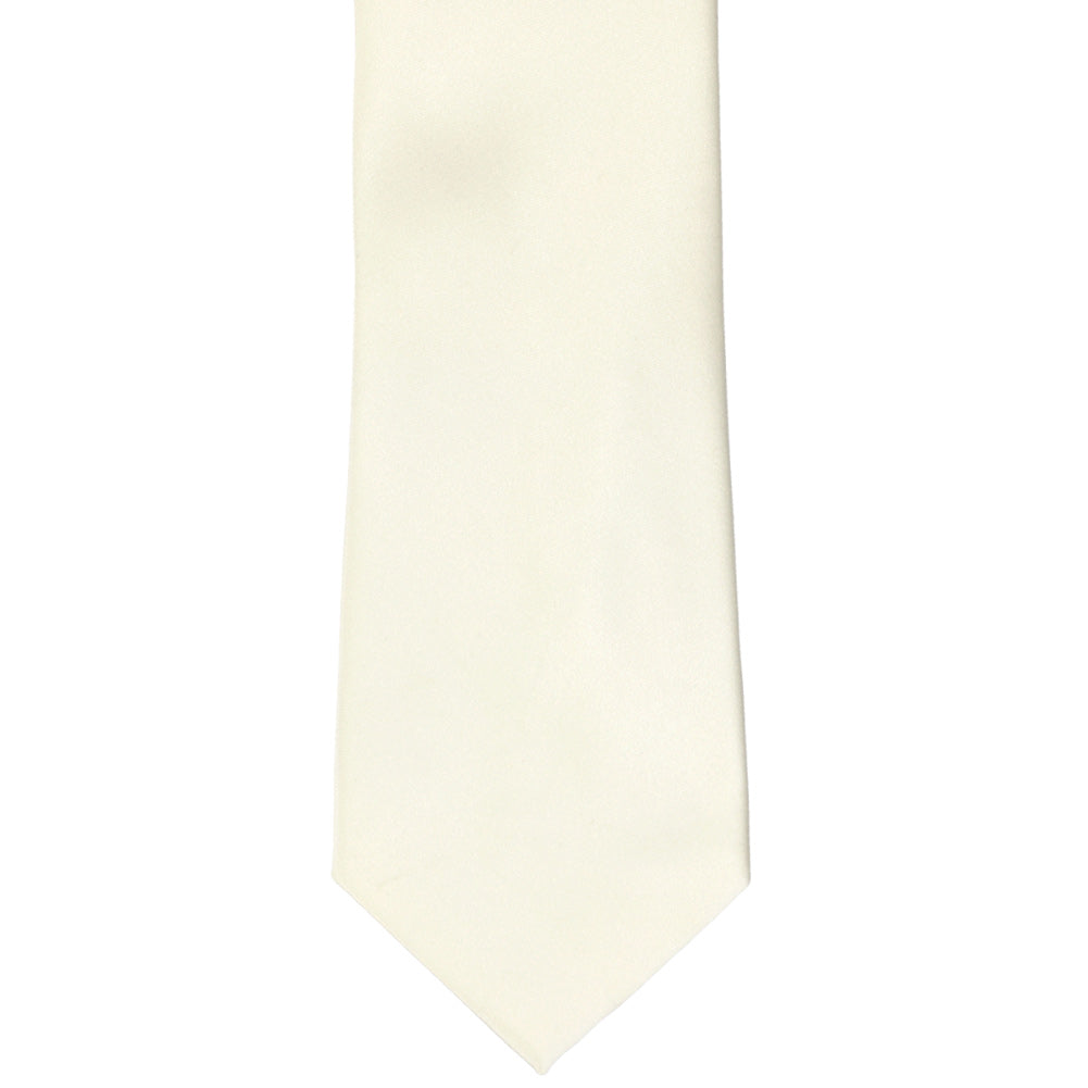 Ivory Premium Solid Color Necktie | Shop at TieMart – TieMart, Inc.
