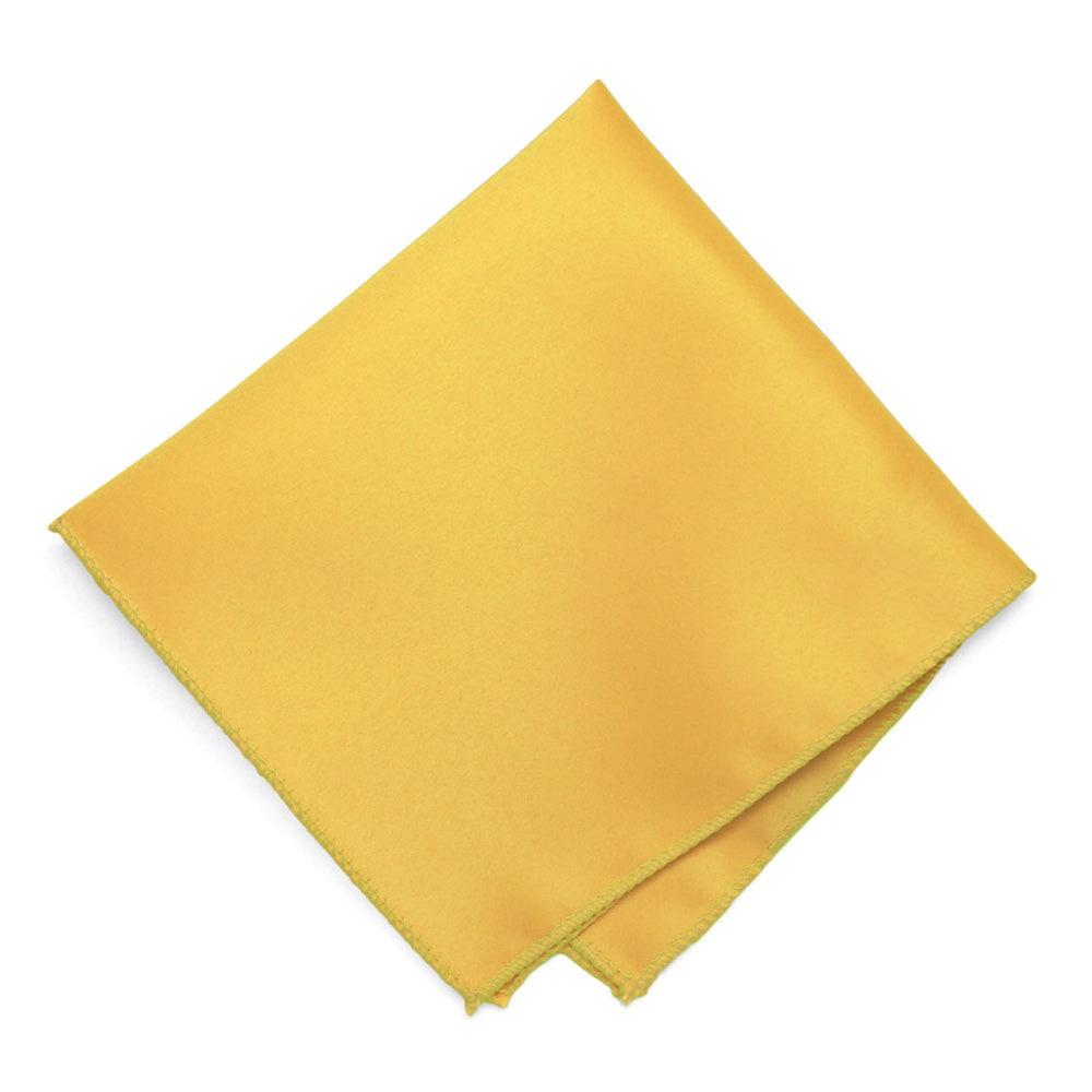 Lemon Yellow Solid Color Pocket Square | Shop at TieMart – TieMart, Inc.