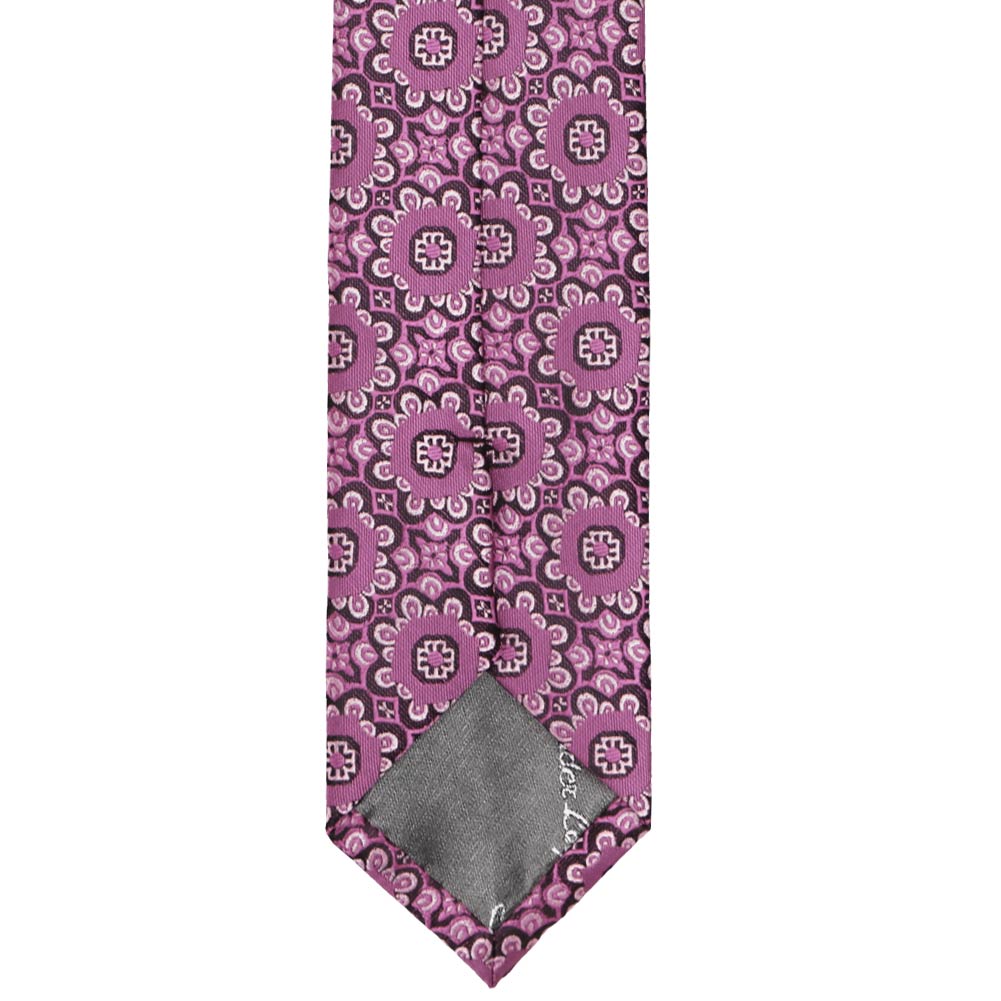 Deep Magenta Floral Pattern Slim Tie | Shop at TieMart – TieMart, Inc.