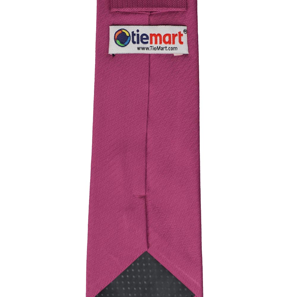 Magenta Silk Herringbone Necktie | Shop at TieMart – TieMart, Inc.