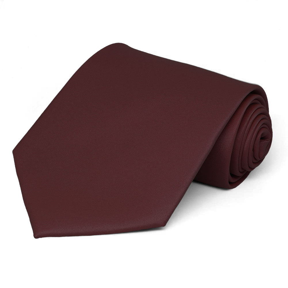 Maroon Satin Necktie | Shop at TieMart – TieMart, Inc.
