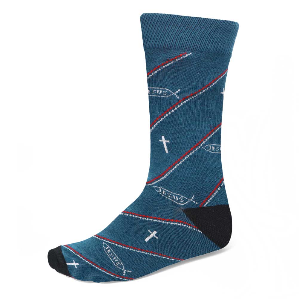 Men's Jesus Fish Socks | Shop at TieMart – TieMart, Inc.