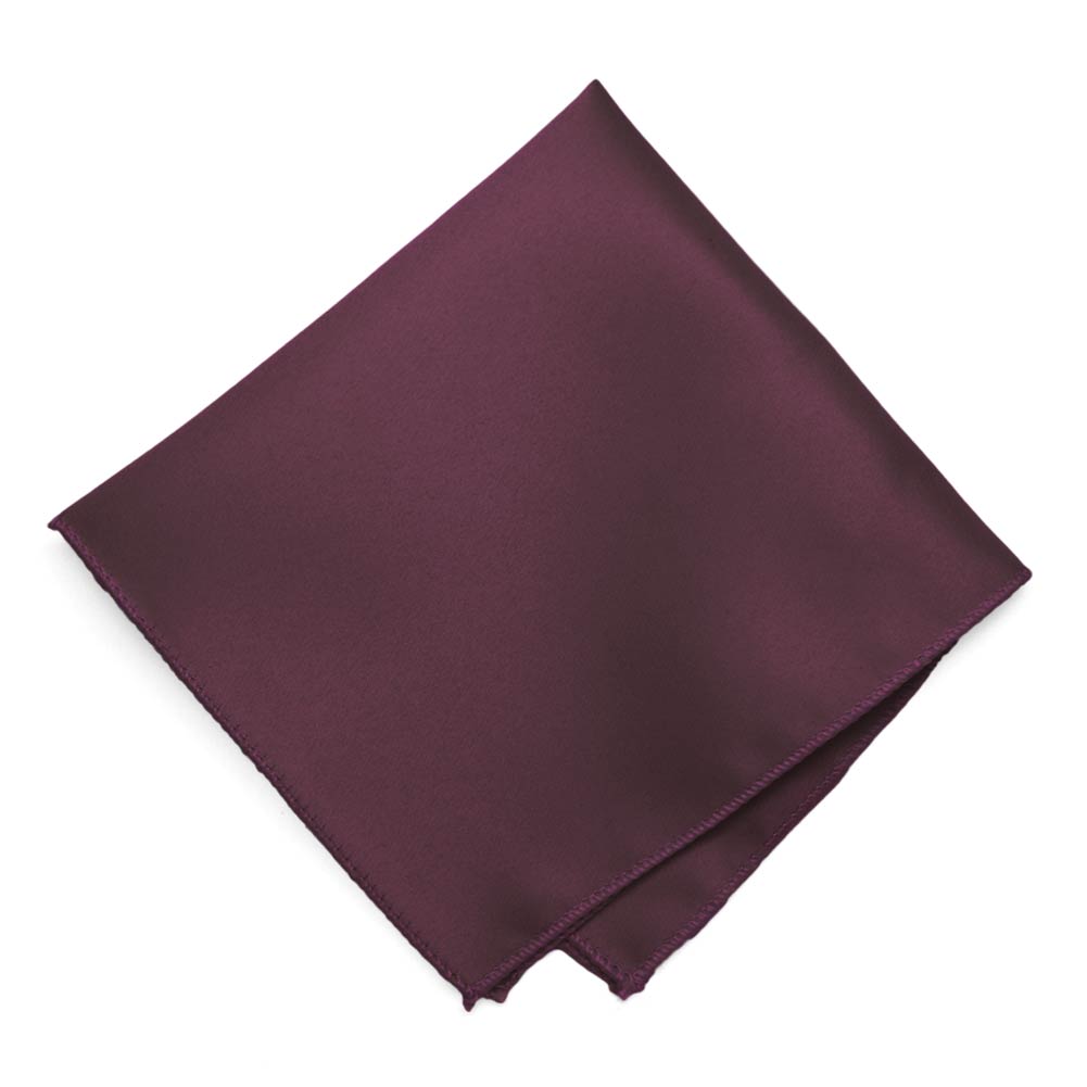 Cabernet Solid Color Pocket Square | Shop at TieMart – TieMart, Inc.