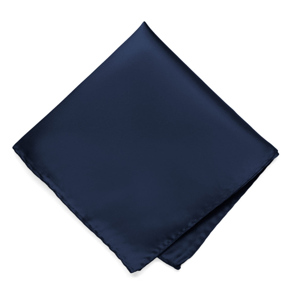 Navy Blue Premium Pocket Square | Shop at TieMart – TieMart, Inc.