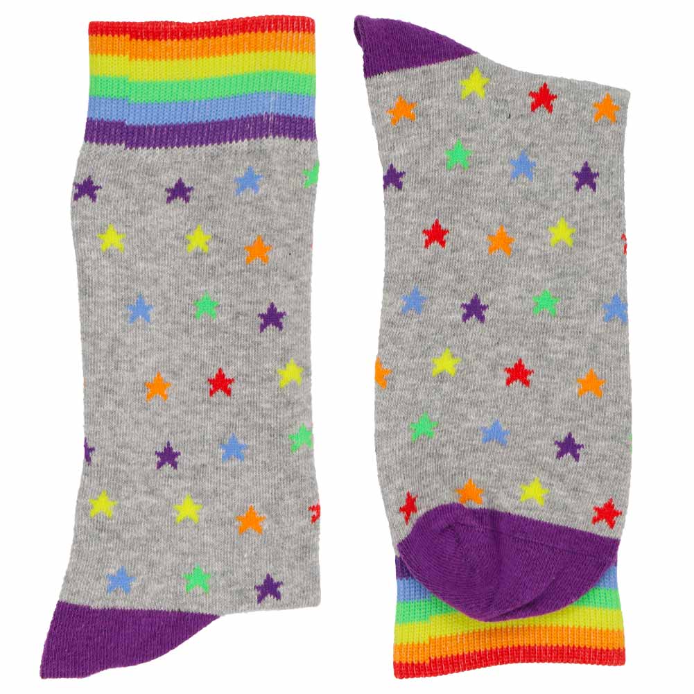 Men's Rainbow Star Socks | Shop at TieMart – TieMart, Inc.