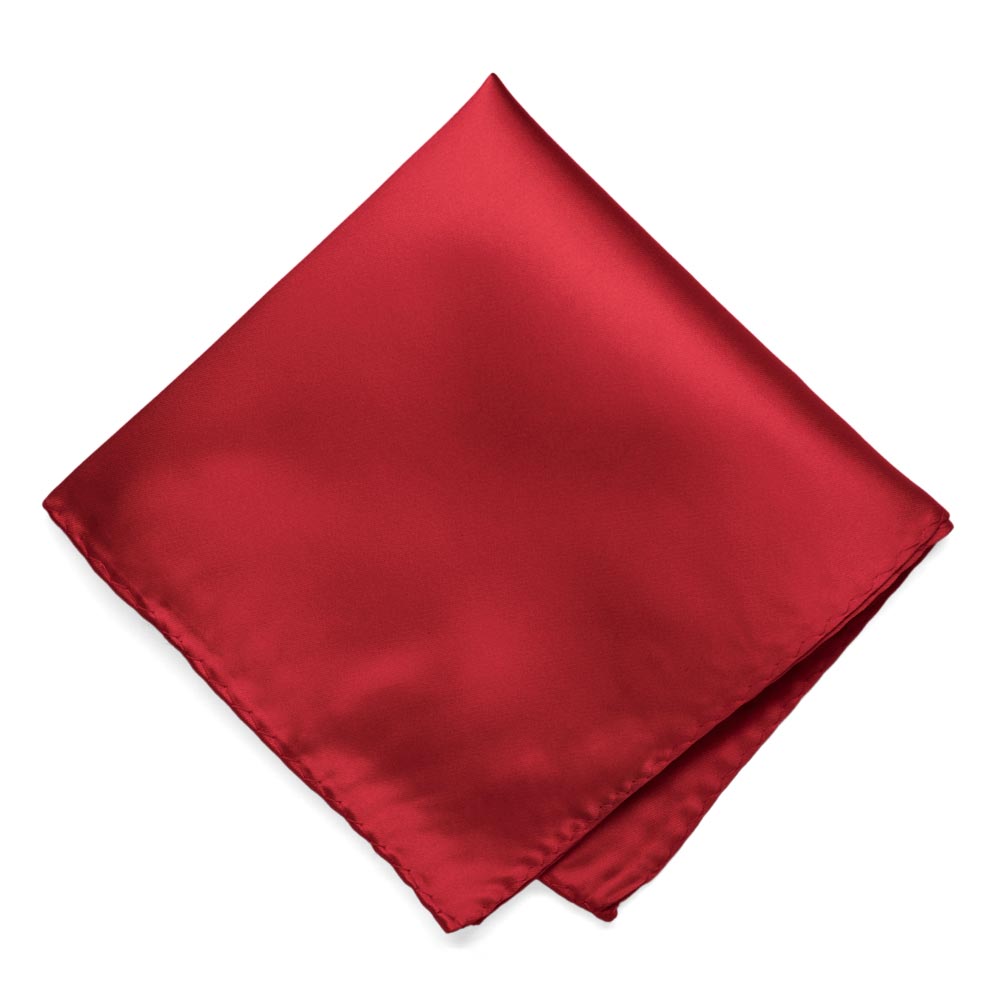 Red Premium Pocket Square | Shop at TieMart – TieMart, Inc.