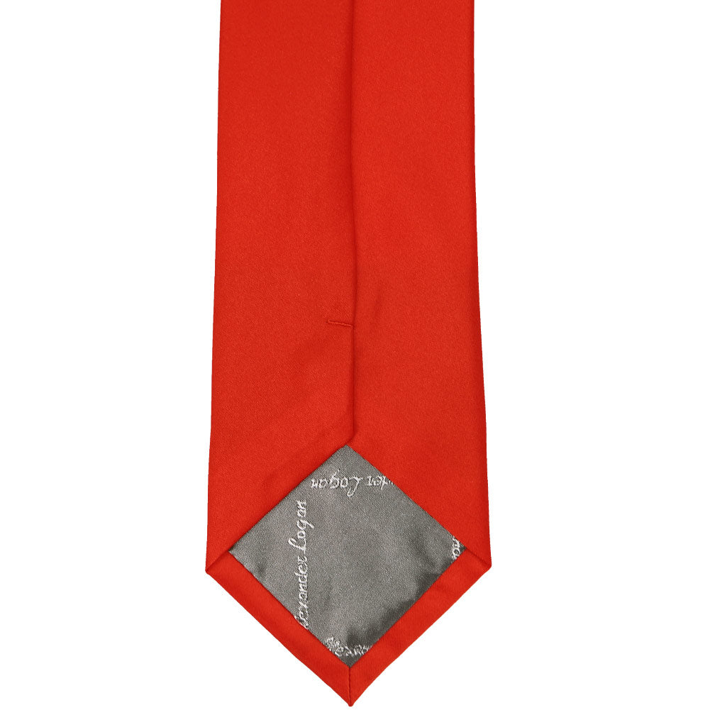 Fire Engine Red Solid Color Zipper Tie | Shop at TieMart – TieMart, Inc.