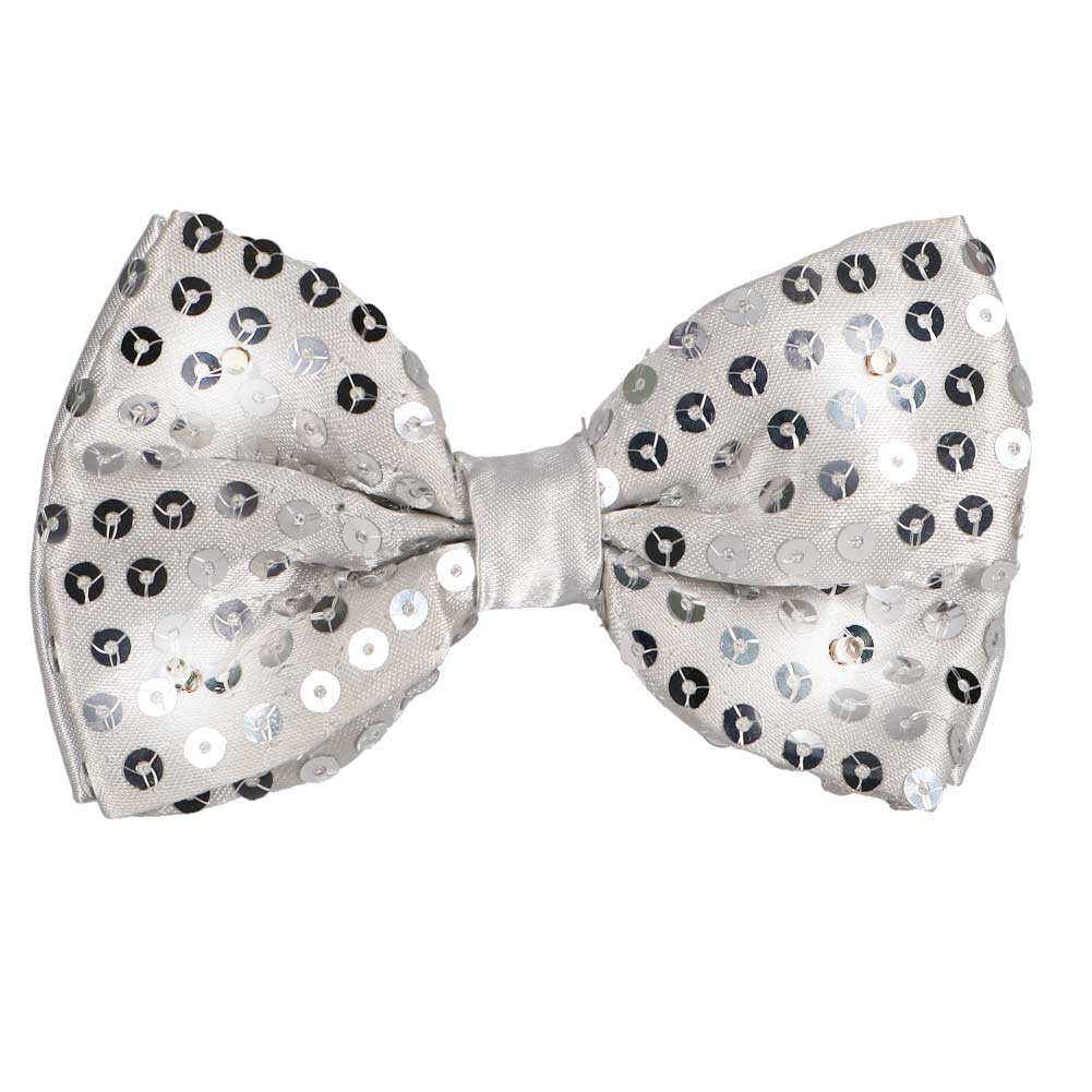 Silver Sequin Light Up Bow Tie | Shop at TieMart – TieMart, Inc.