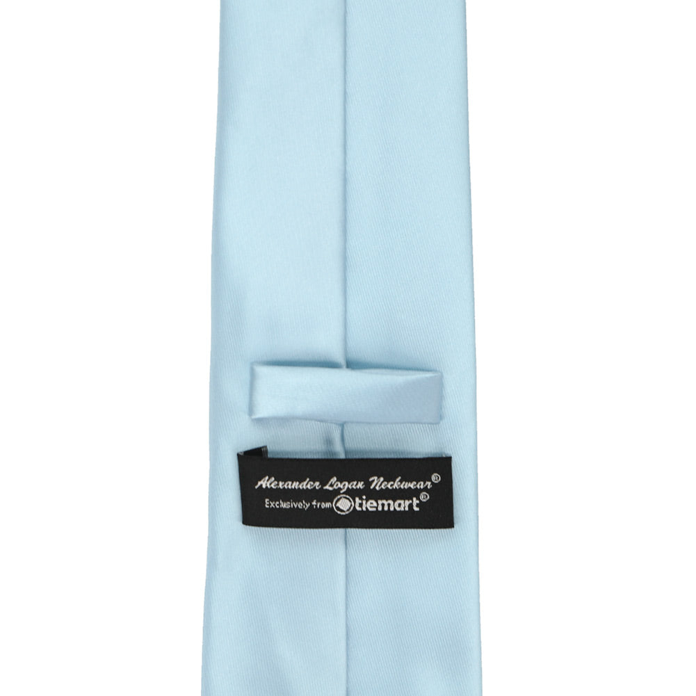 Powder Blue Solid Color Necktie | Shop at TieMart – TieMart, Inc.