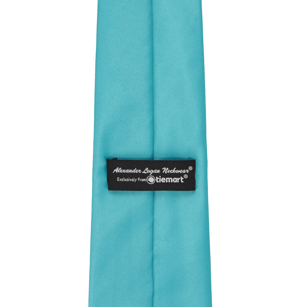 Turquoise Solid Color Necktie | Shop at TieMart – TieMart, Inc.