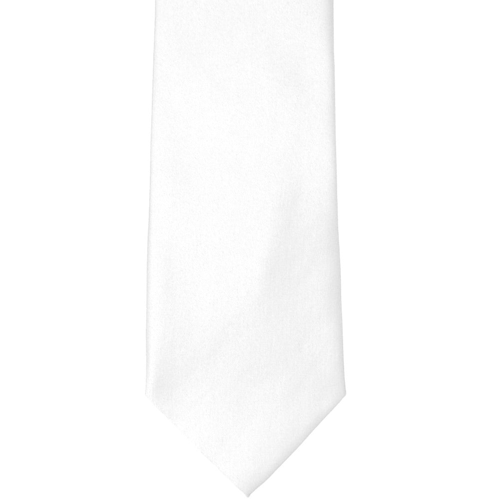 White Solid Color Necktie | Shop at TieMart – TieMart, Inc.